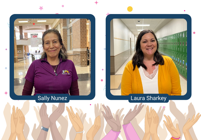 Two High School Employees Receive the Standing Ovation Award