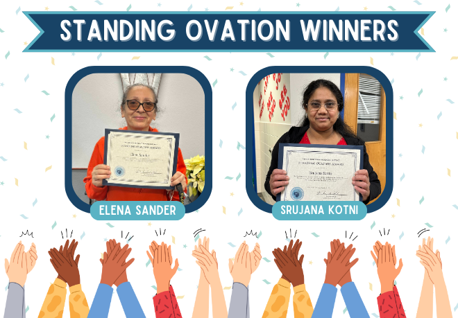 Frisco ISD Honors November Standing Ovation Recipients