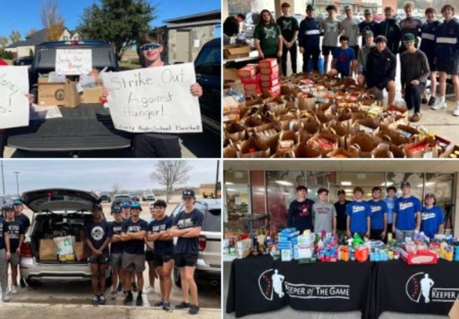 Frisco ISD Baseball, Softball Teams Help Set Food Drive Record