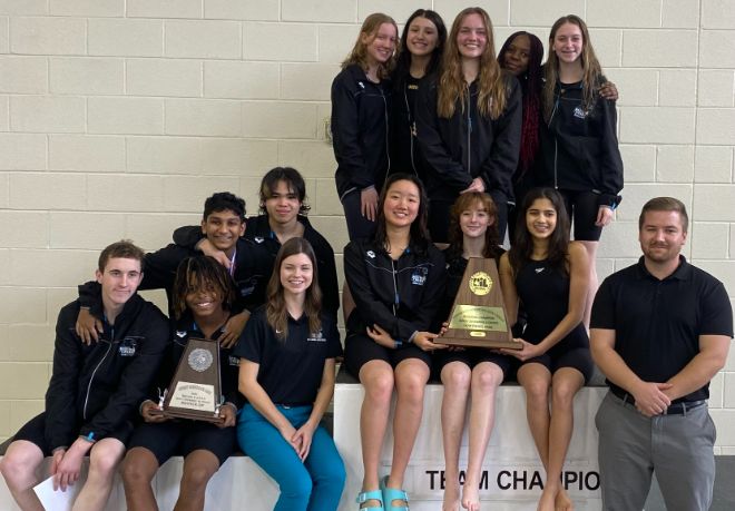 Panther Creek Swimmers and Divers Win Regional Title