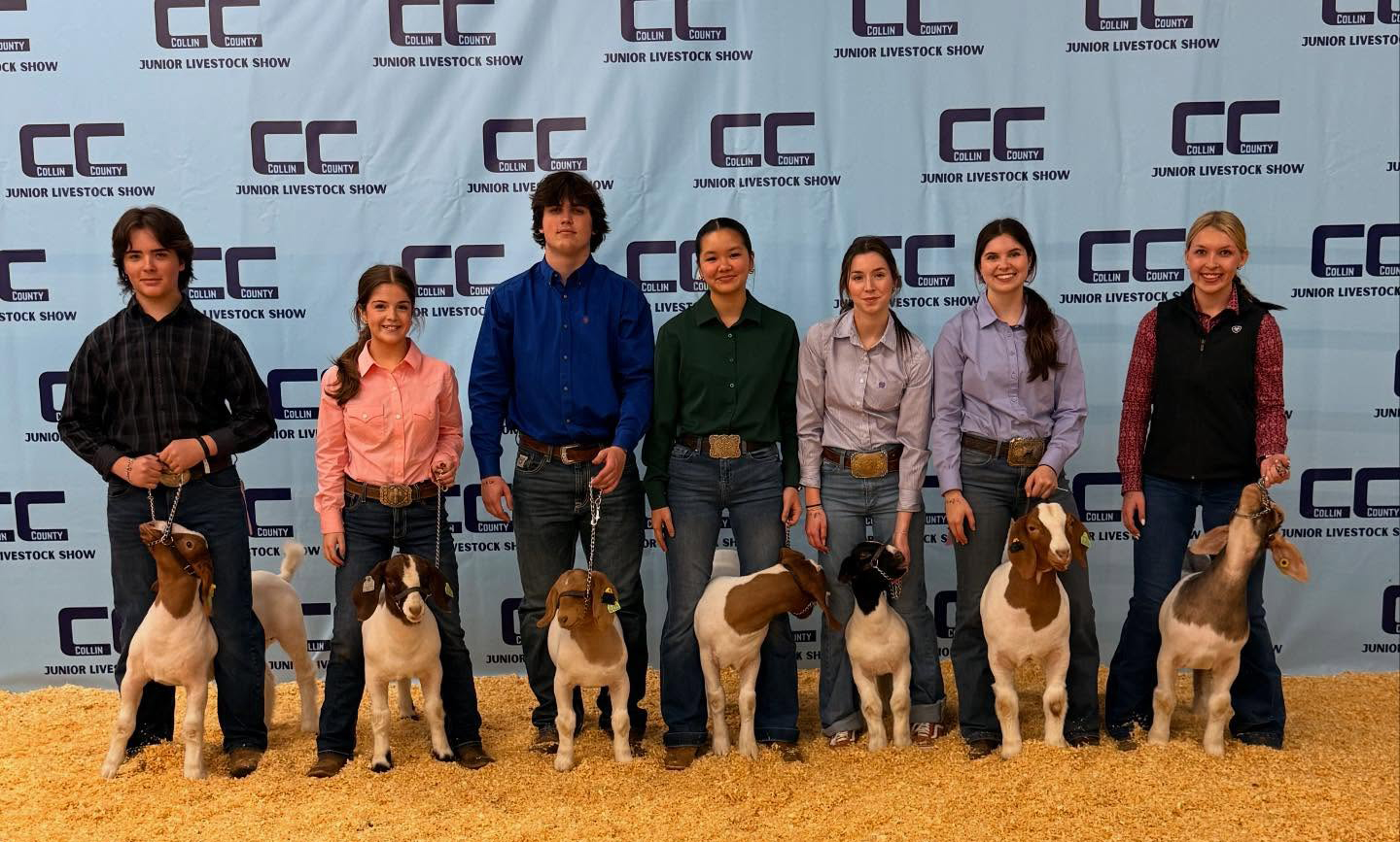 FFA Students Earn Blue Ribbons at Collin County Competition