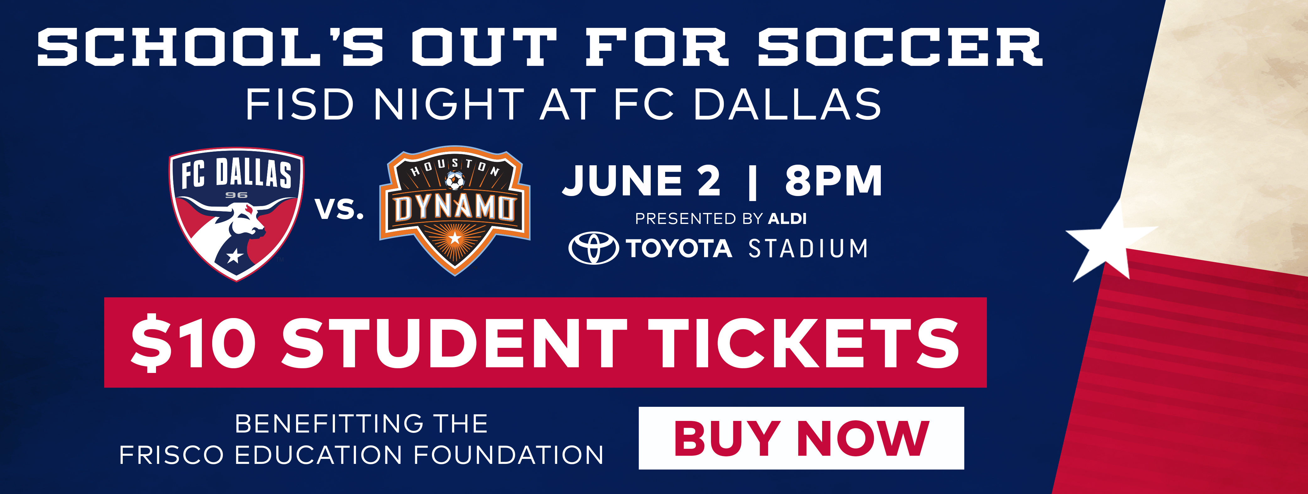 Night with FC Dallas to Support Frisco Education Foundation