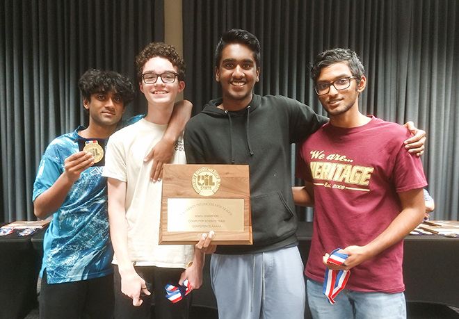 Heritage Computer Science Team Places First at State