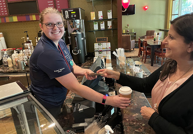 Student Interns Run Coffee Shop at Embassy Suites