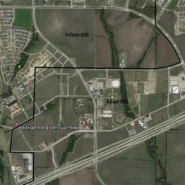 Frisco Isd School Boundary Map Map & Directions Central Junior High
