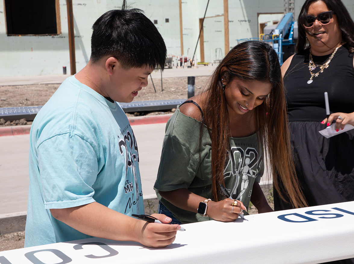 Frisco ISD Celebrates VPAC With Topping-Off Ceremony