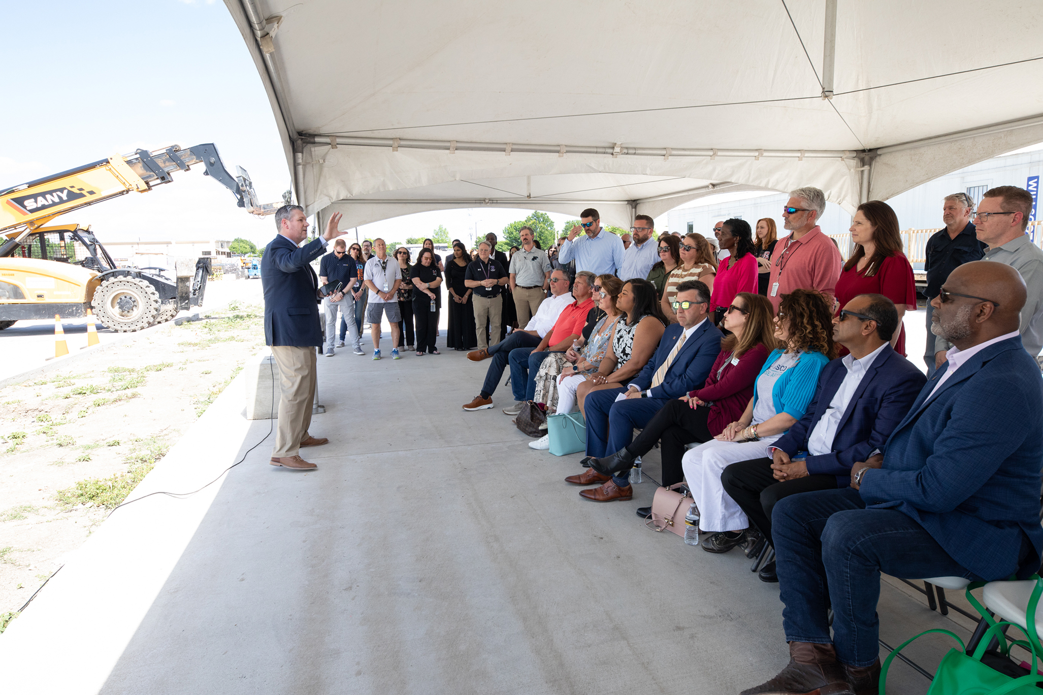 Frisco ISD Celebrates VPAC With Topping-Off Ceremony