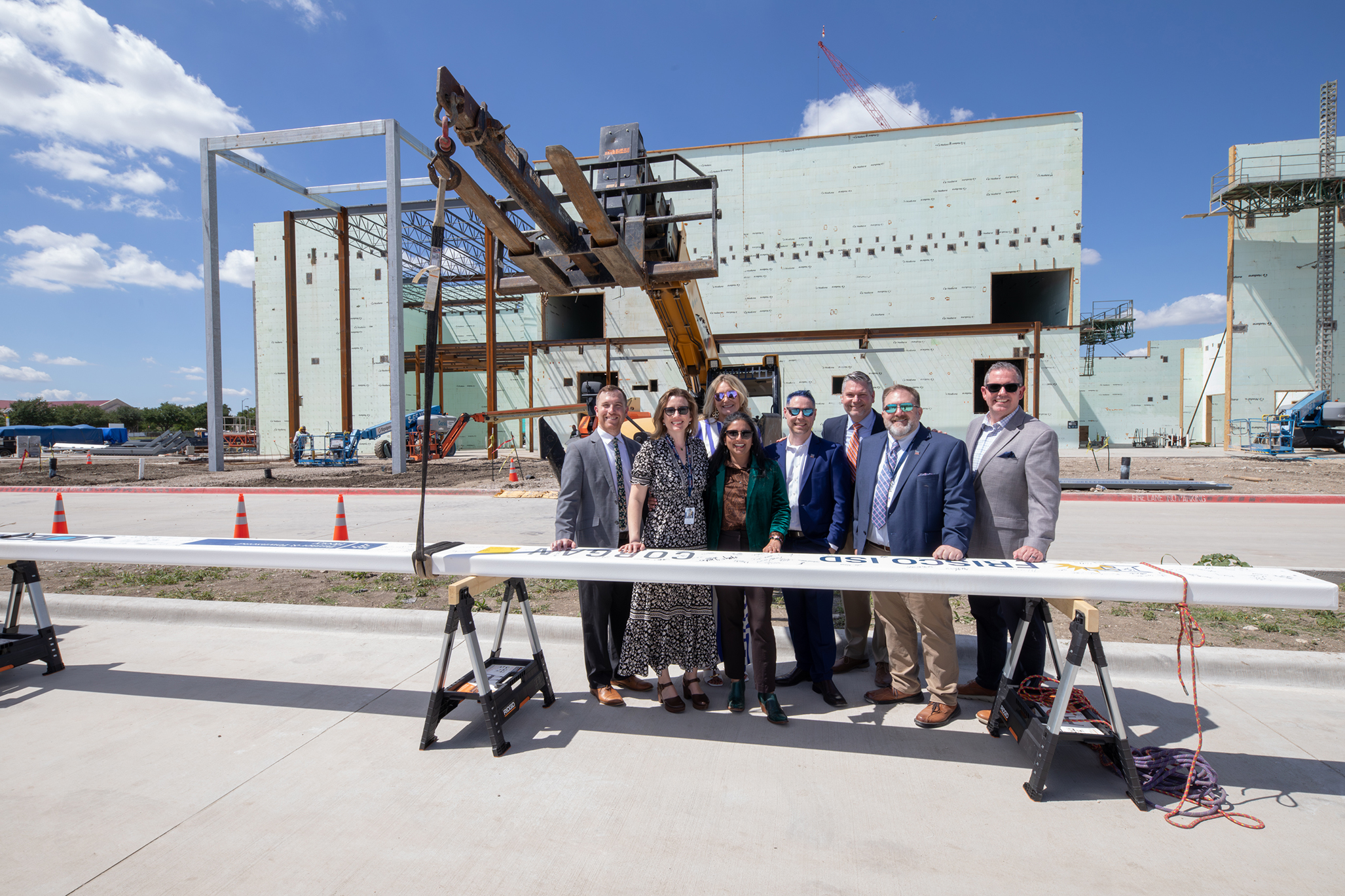 Frisco ISD Celebrates VPAC With Topping-Off Ceremony
