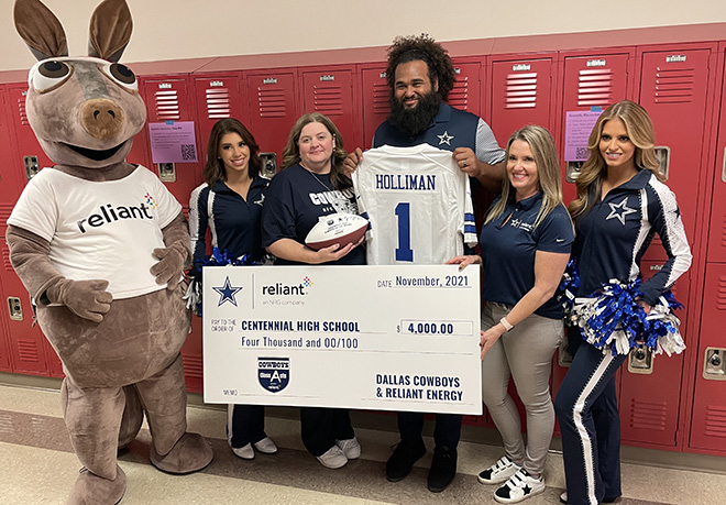 Dallas Cowboys and Reliant Honor FISD Educators