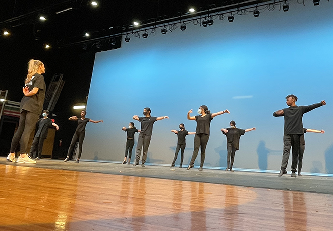 Dance I Students Display Technique and Poise