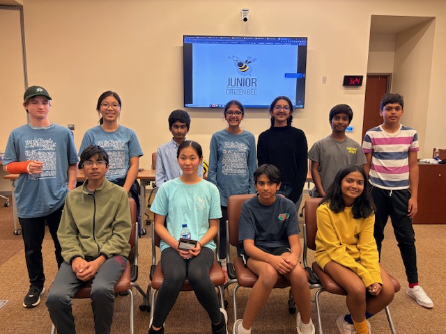 Middle Schoolers Advance to Statewide Junior Citizen Bee